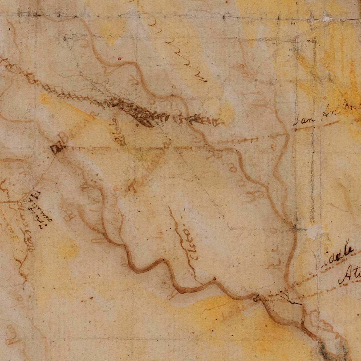 Texas, 1822, Stephen F. Austin, Mapa Geografico, Manuscript Map ...
