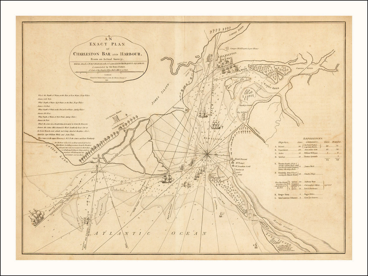 Siege of Charleston & Battle of Sullivan’s Island, 1776 | Battlemaps.us