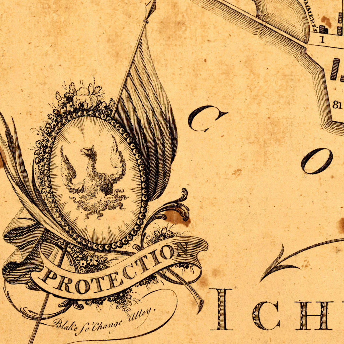Ichnography of Charleston, SC, 1788, E. Petrie, Fire Map | Battlemaps.us