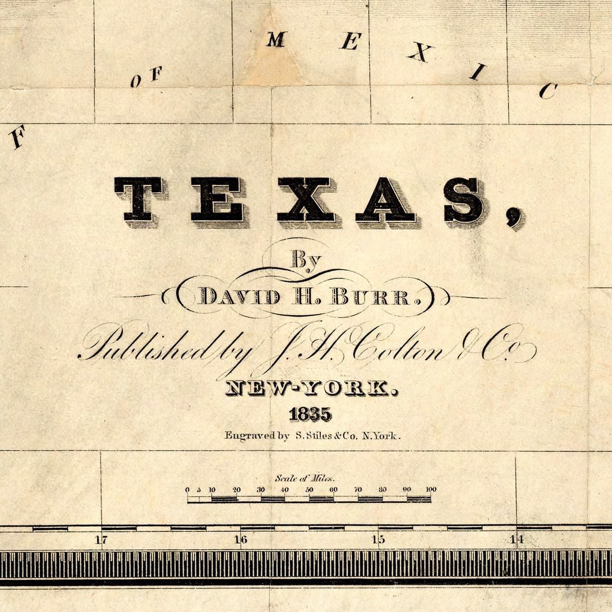 Texas, 1835, David Burr Map | Battlemaps.us