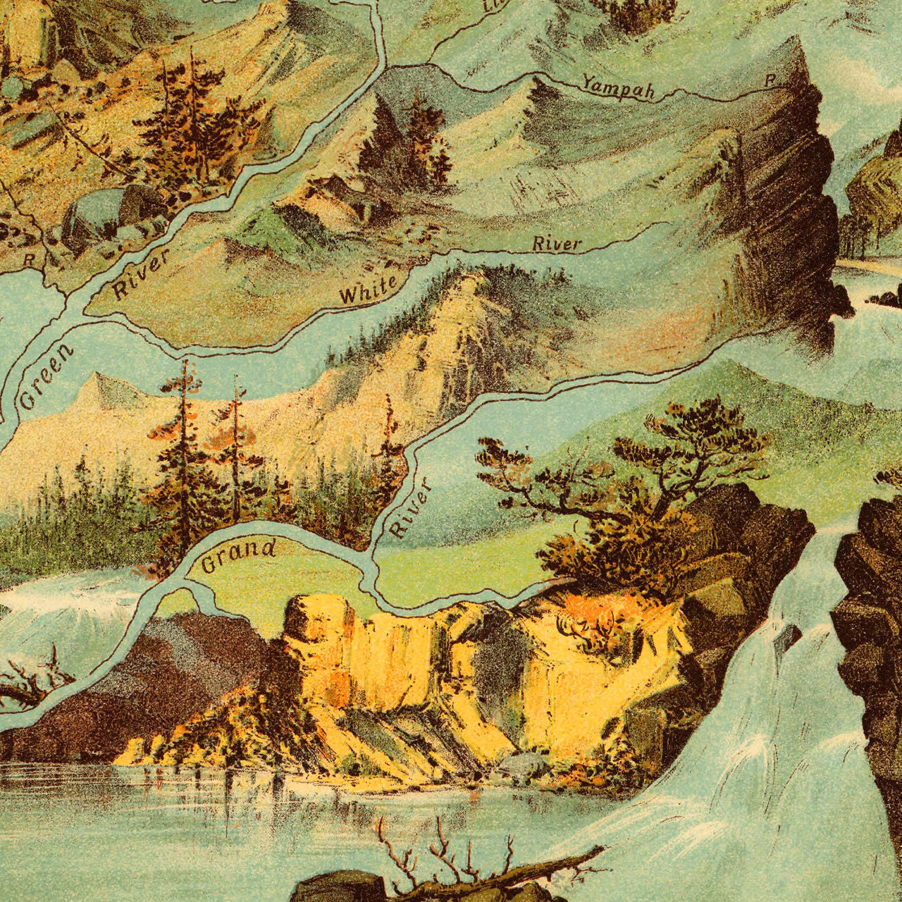 Route of the Mormon Pioneers, 1846-1847, Nauvoo to Utah (II ...