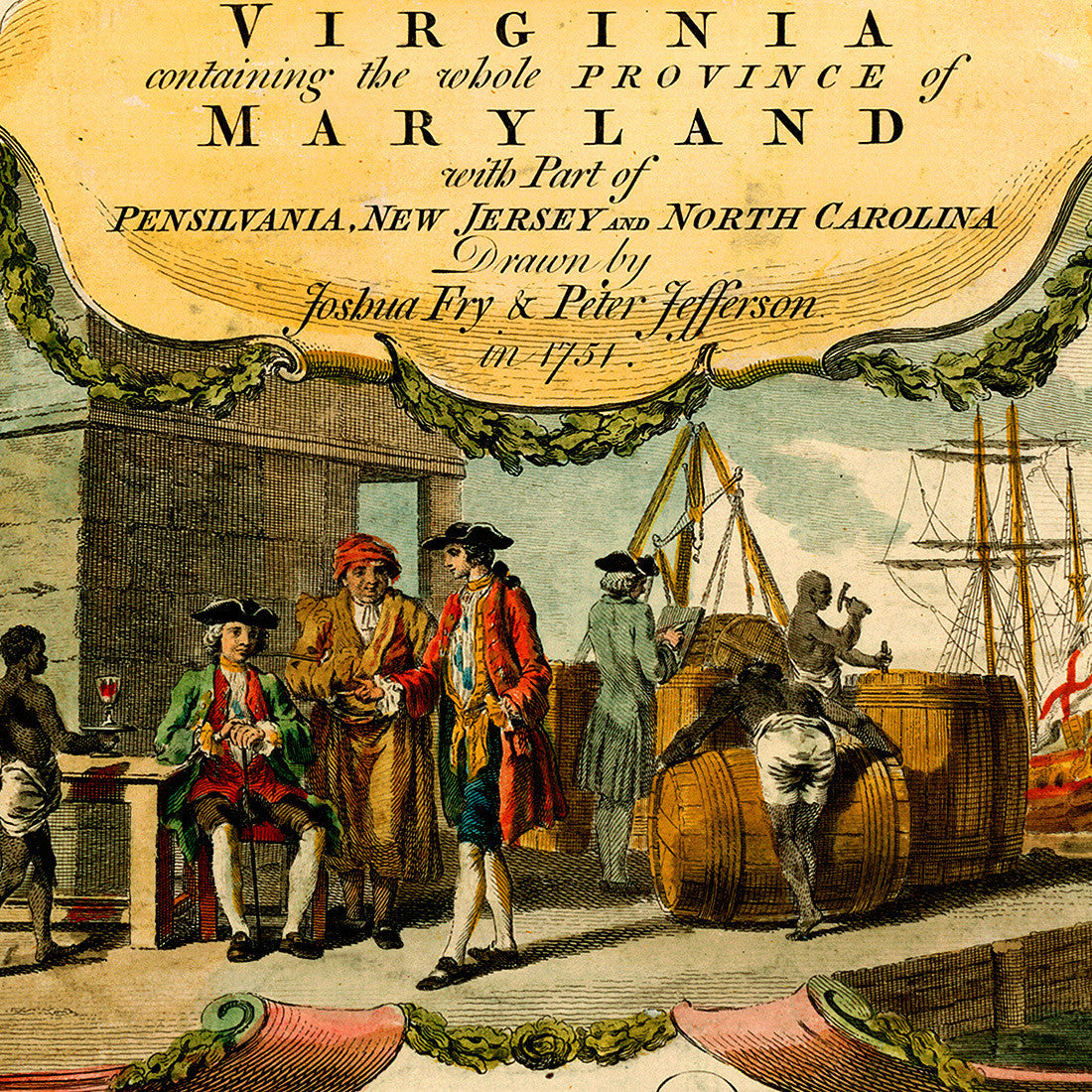Fry Jefferson Map of Virginia, 1755 | Battlemaps.us